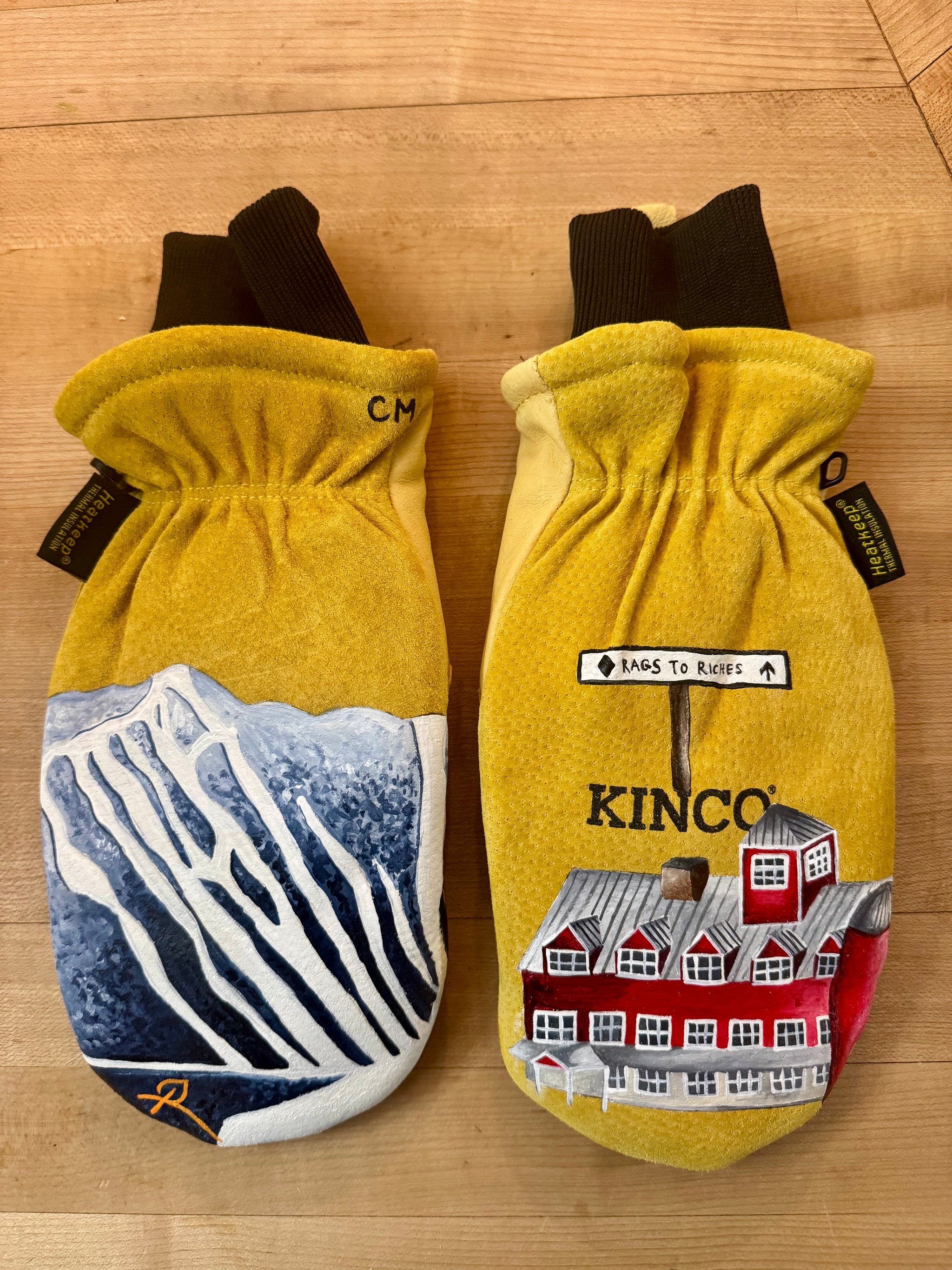 Custom Painted Kinco Ski Mittens – Willough Designs