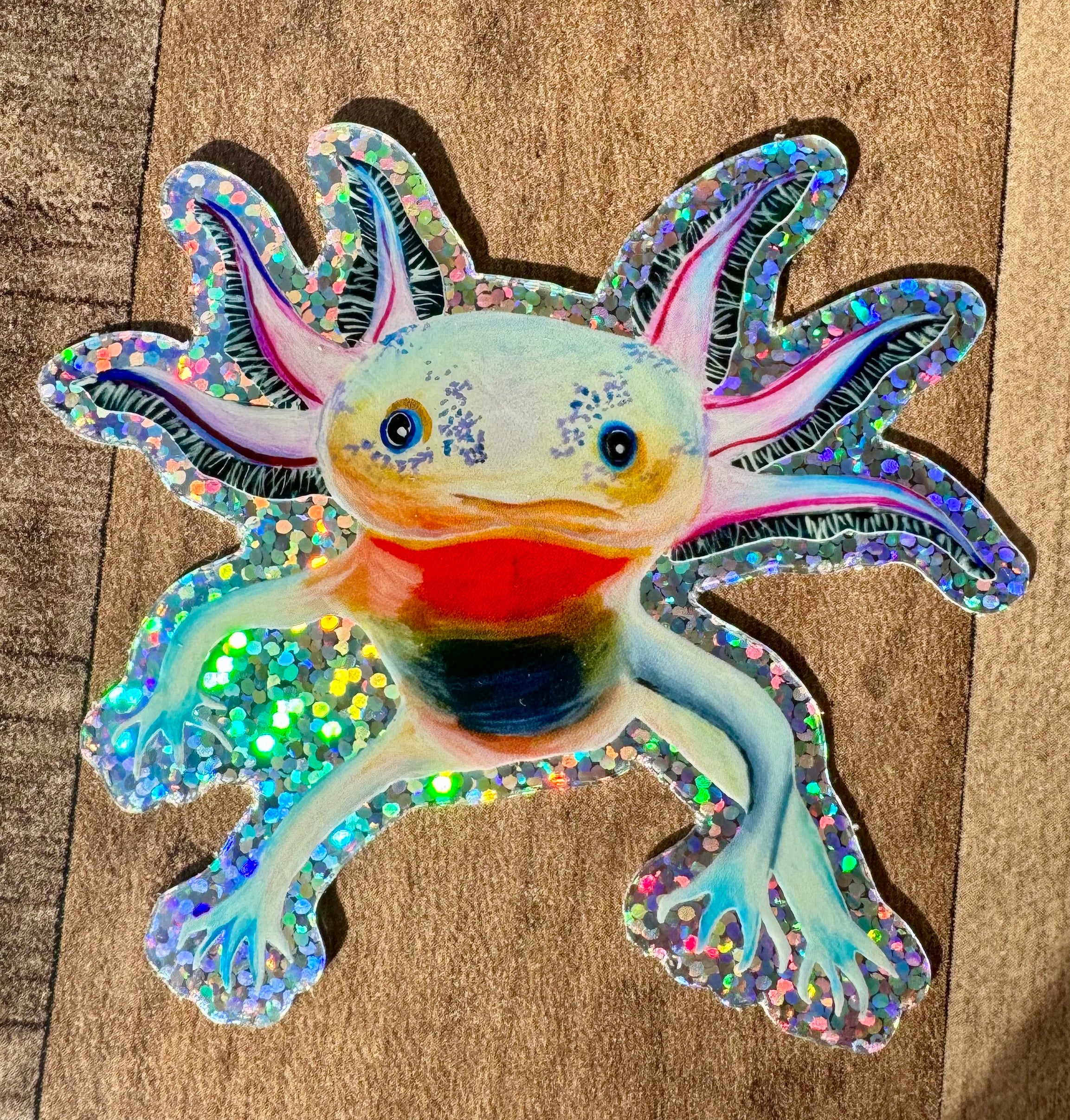 Axolotl Vinyl Sticker – Willough Designs